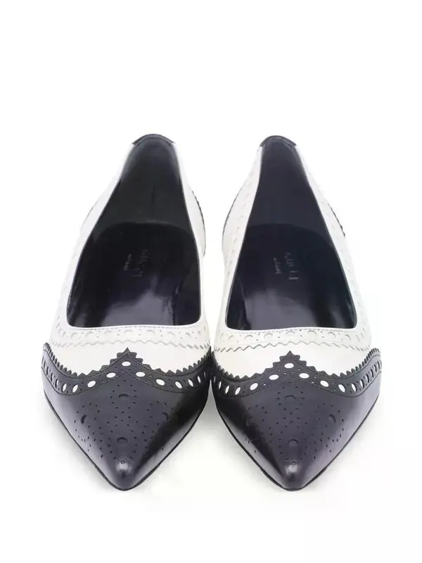 Gucci Brogue Pointed Ballet Flats