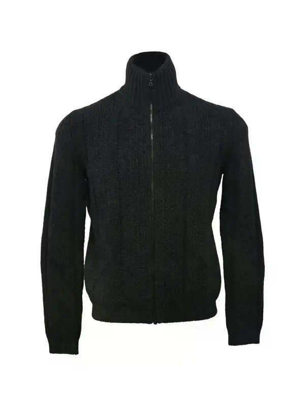 Prada Zip-up Knitted Cardigan