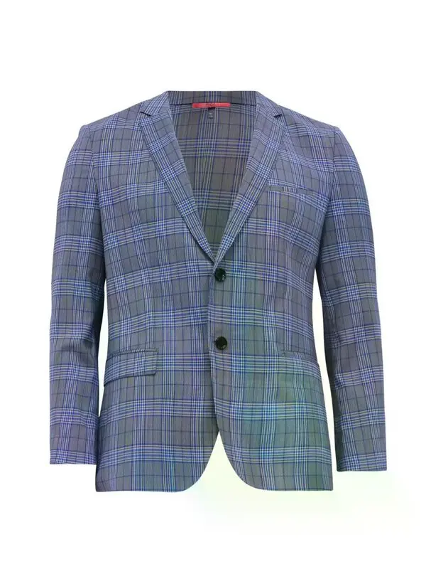 BOSS Plaid Single-breasted Blazer