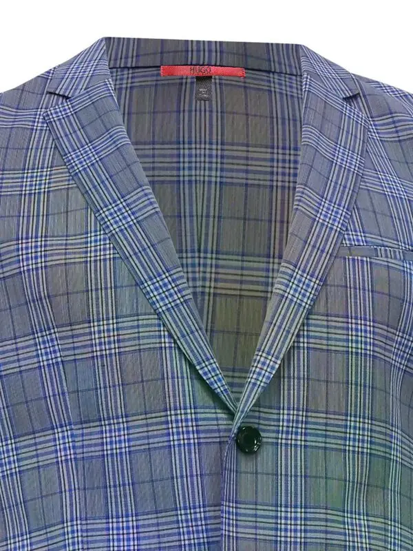BOSS Plaid Single-breasted Blazer