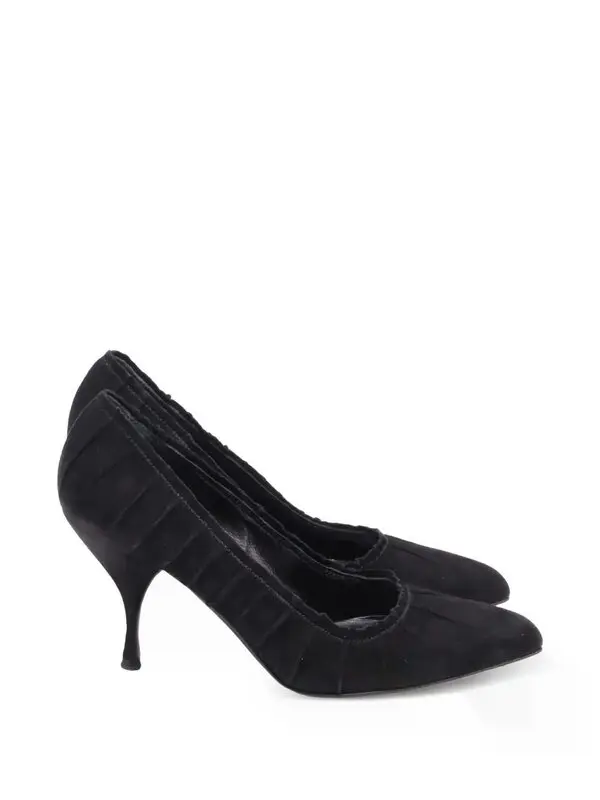 Prada Pleated Pointed-toe Pumps