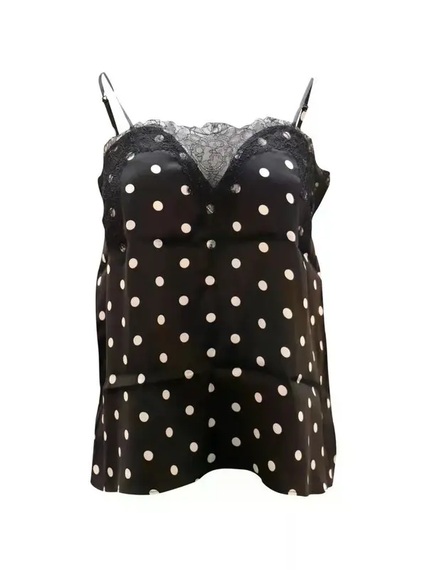 Cami Nyc Polka-dot Silk Top