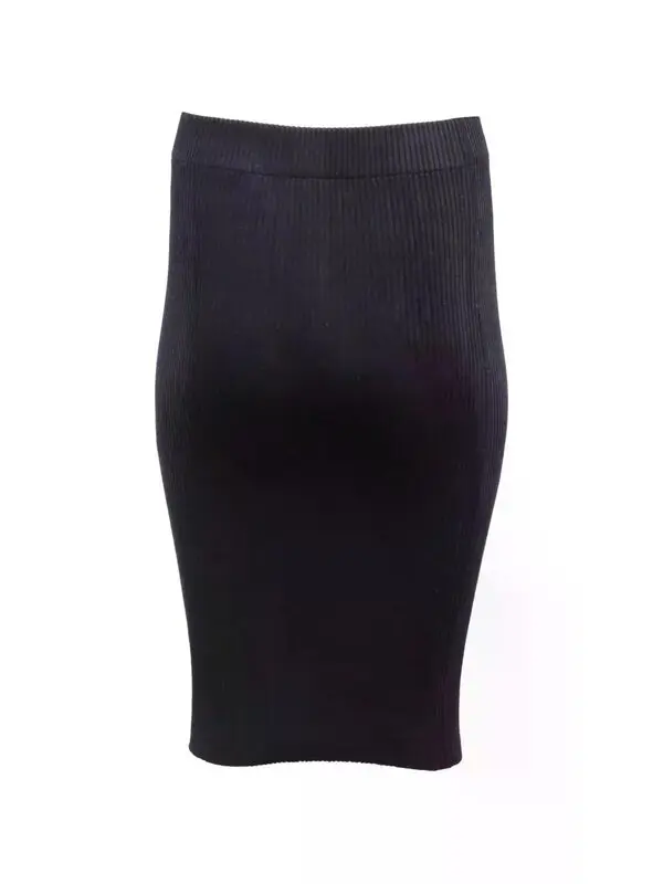 Vince Ribbed Knit Midi Skirt