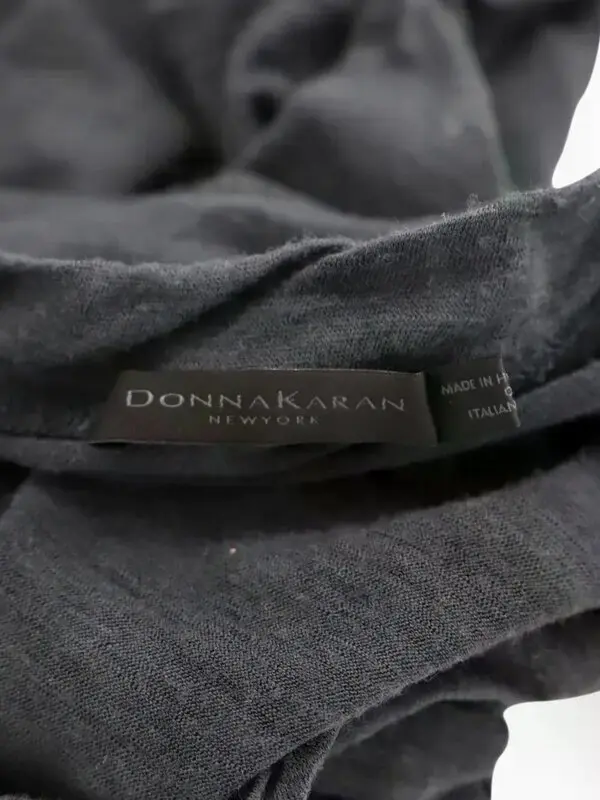 DONNA KARAN VINTAGE Scoop-neck Long-sleeve Top