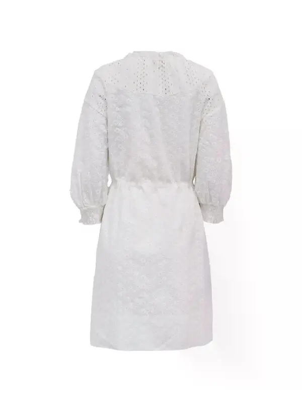 Chloé Eyelet Mini Dress With Drawstring