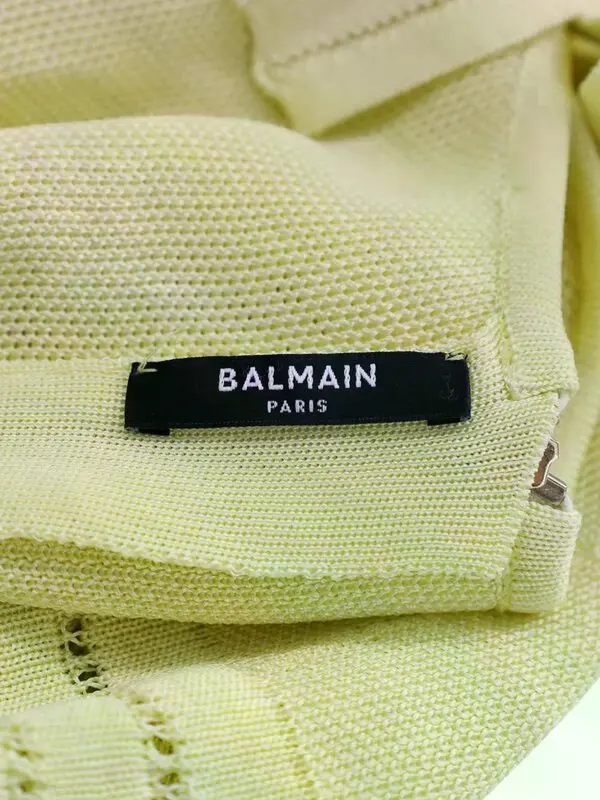 Balmain Sleeveless Knit Crop Top