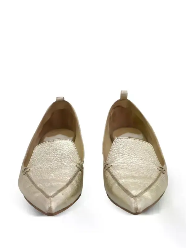 NICHOLAS KIRKWOOD Beya Pointed-toe Loafers - Gold