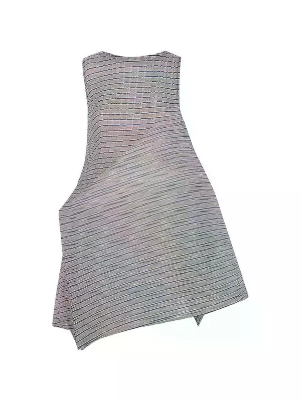 Issey Miyake Striped Draped Dress