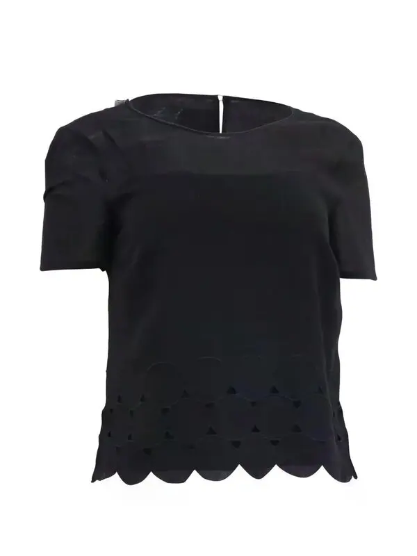 Akris Scalloped-trim T-shirt