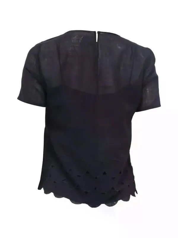 Akris Scalloped-trim T-shirt