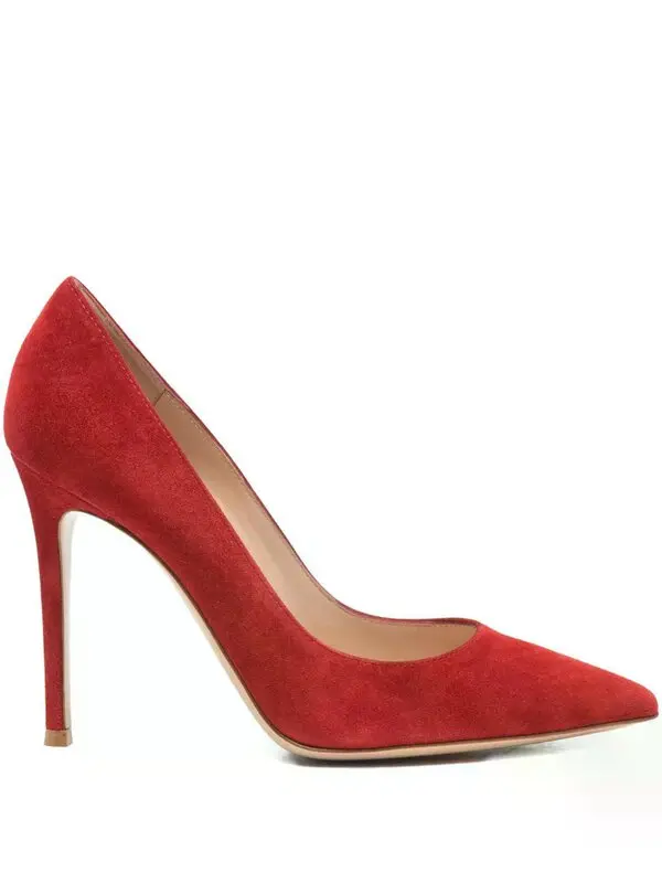GIANVITO ROSSI Pointed-toe Stiletto Pumps - Red