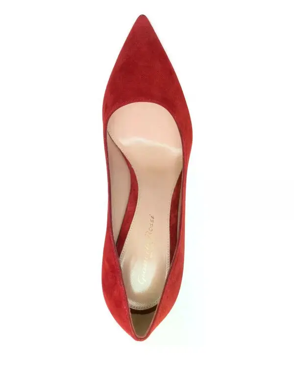 GIANVITO ROSSI Pointed-toe Stiletto Pumps - Red