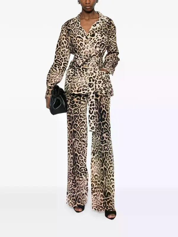 Ermanno Scervino Leopard Print Trousers
