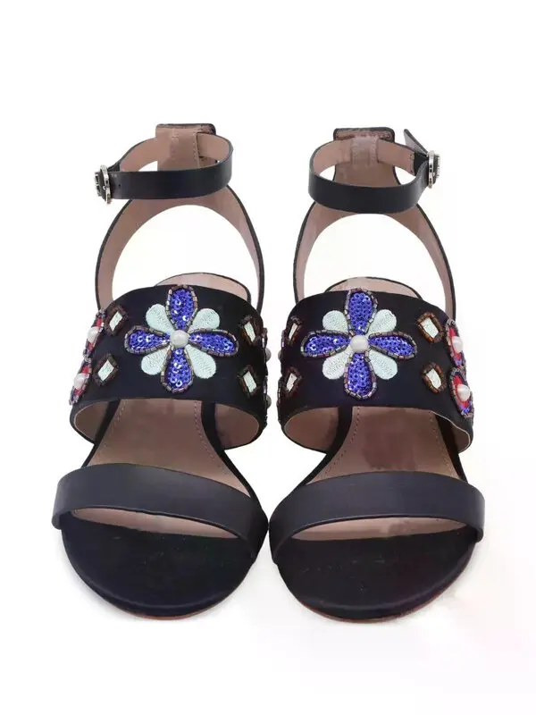 Tory Burch Estella Beaded Wedge Sandals