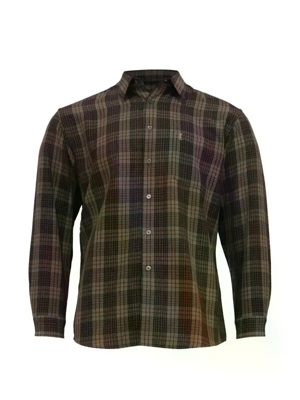 Saint Laurent Flannel Checked Shirt