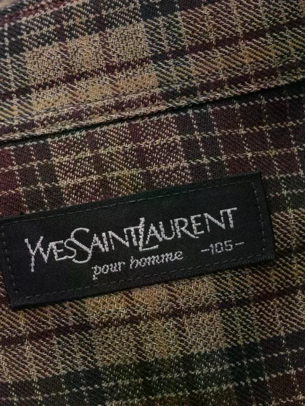 Saint Laurent Flannel Checked Shirt