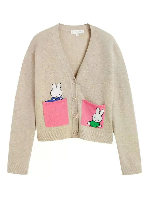 Chinti & Parker Pocket Detail Cardigan - Neutrals