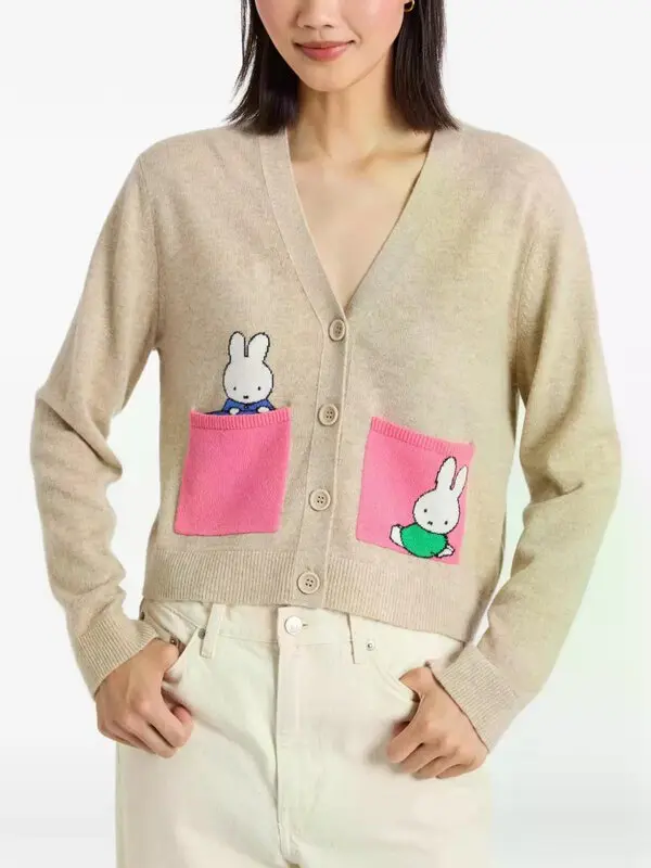 Chinti & Parker Pocket Detail Cardigan - Neutrals