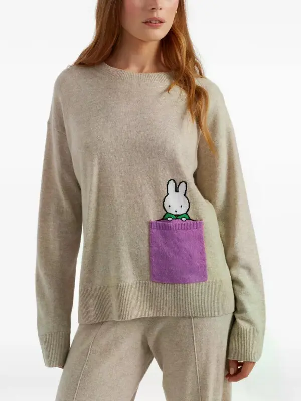 Chinti & Parker Embroidered Miffy Sweater