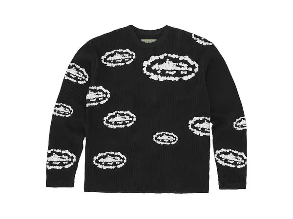 CORTEIZ X Denim Tears Island Wreath Waffle Thermal - Black