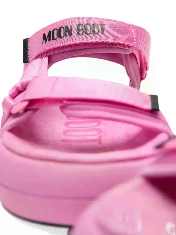 Moon Boot Super" Sandals With Logo Detailing - Pink