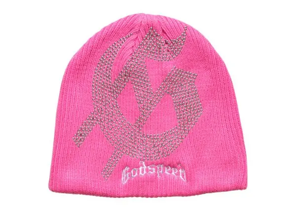 GODSPEED Studded Beanie - Pink