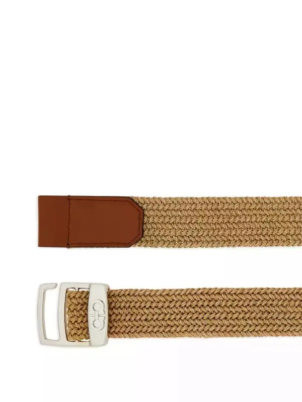 FERRAGAMO Woven Gancini-buckle Belt