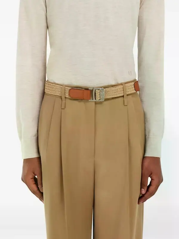 FERRAGAMO Woven Gancini-buckle Belt