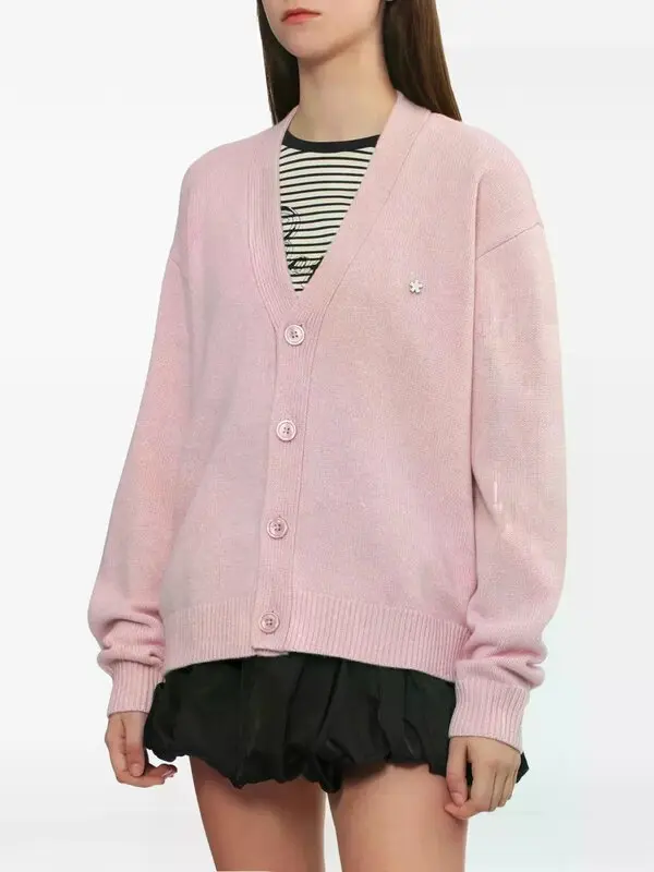 A BATHING APE Buttoned Flower-detail Cardigan