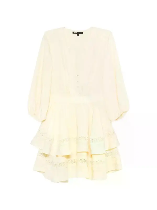 Maje Ruffled Tiered Mini Dress