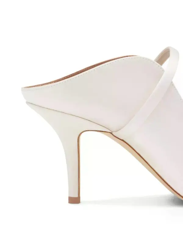 MALONE SOULIERS 70mm Maureen Mules - White