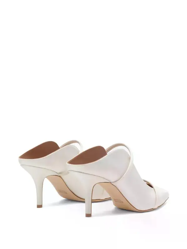 MALONE SOULIERS 70mm Maureen Mules - White