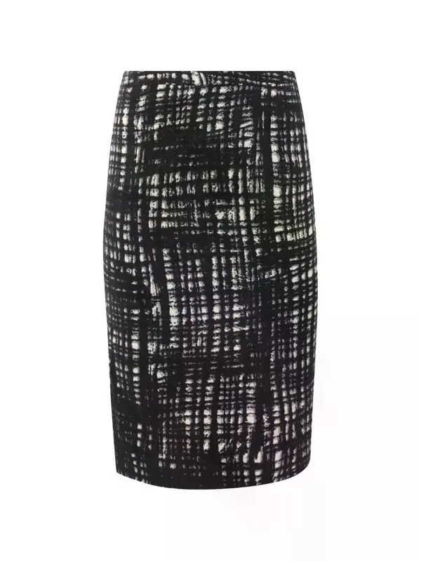Michael Kors Vintage Tweed Midi Skirt