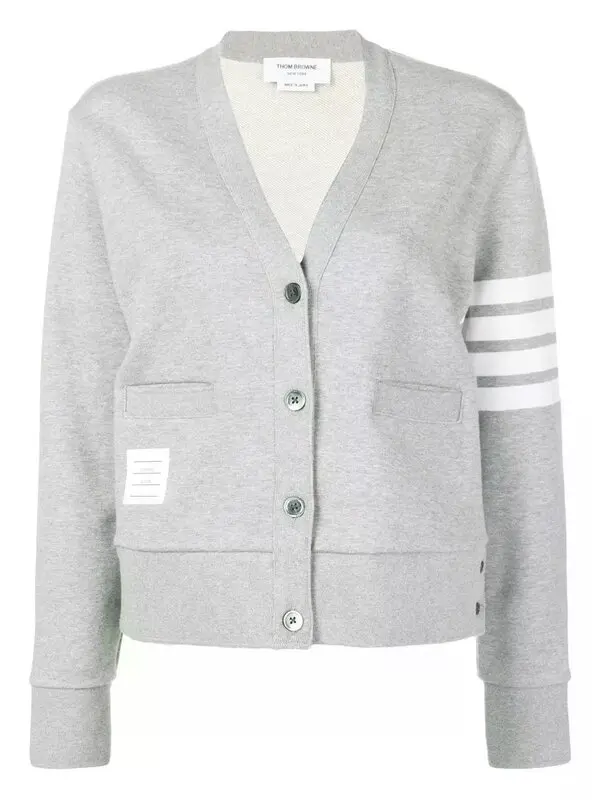 Thom Browne 4-bar V-neck Cardigan