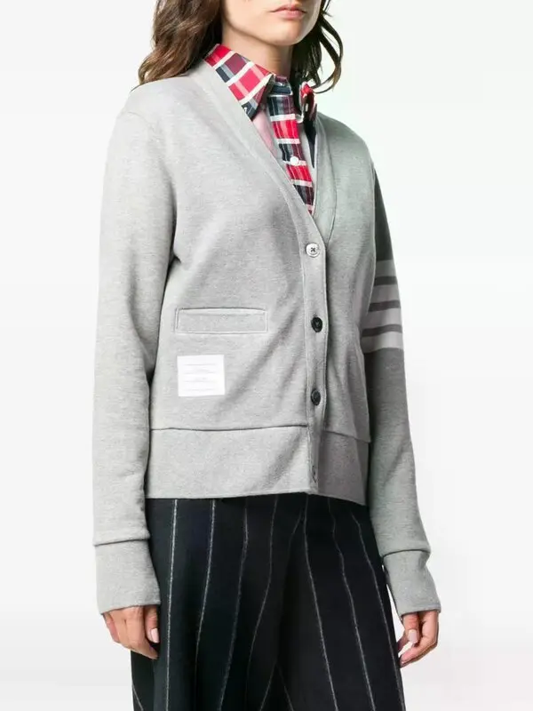 Thom Browne 4-bar V-neck Cardigan