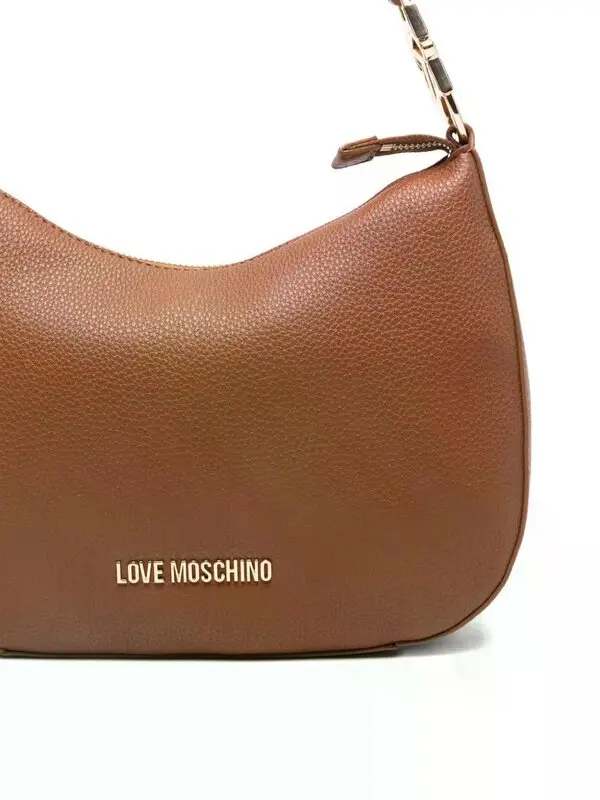 Moschino Logo-detail Shoulder Bag - Brown