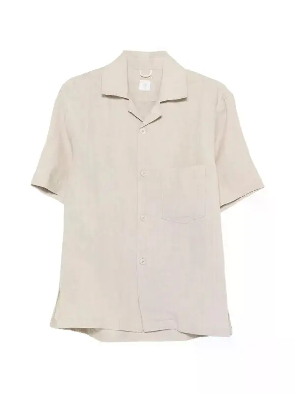Eleventy Chest-pocket Short-sleeve Shirt - Neutrals
