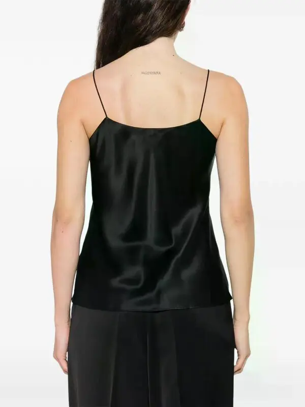 IVORY PARIS V-neck Tank Top - Black
