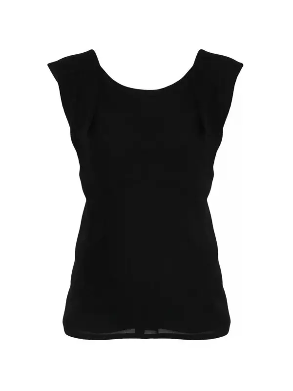 Moschino Sleeveless Blouse - Black