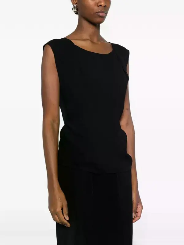 Moschino Sleeveless Blouse - Black