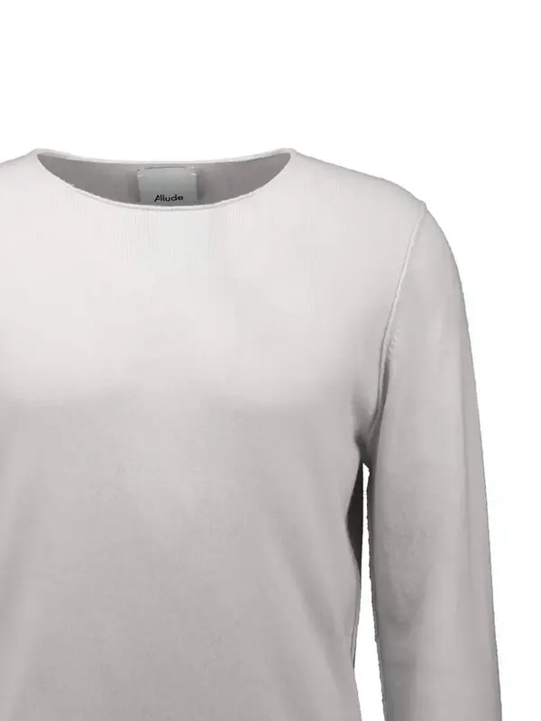ALLUDE Long-sleeve Crew-neck Sweater