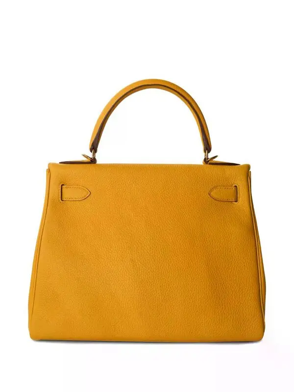 Hermès Kelly 28 Retourne Togo Leather Tote - Yellow