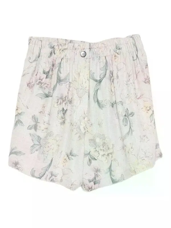 FORTE_FORTE Floral-print Short - Neutrals