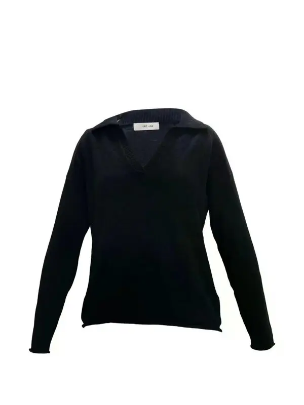 Iris & Ink Collared V-neck Sweater