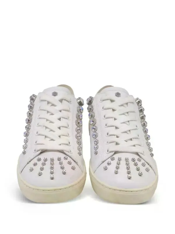 STUART WEITZMAN Crystal-embellished Low-top Sneakers