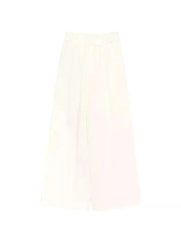 FORTE_FORTE Elasticated Wide Leg Trousers