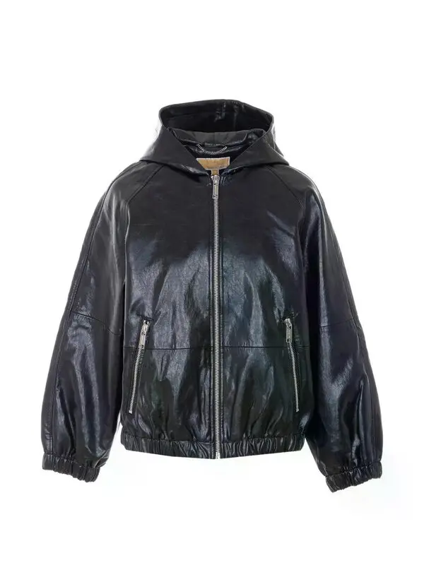 Michael Kors Faux-leather Hooded Jacket