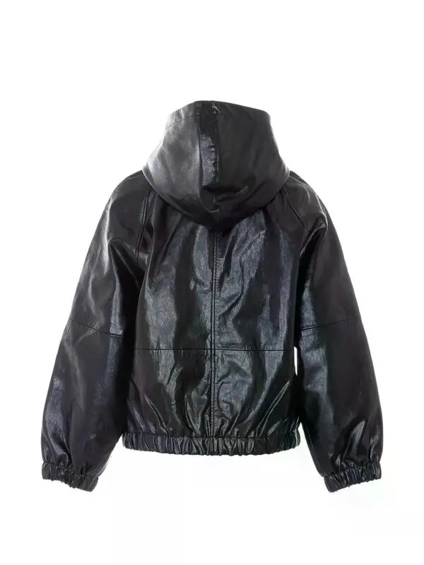 Michael Kors Faux-leather Hooded Jacket