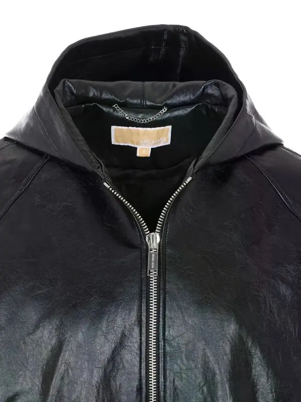 Michael Kors Faux-leather Hooded Jacket