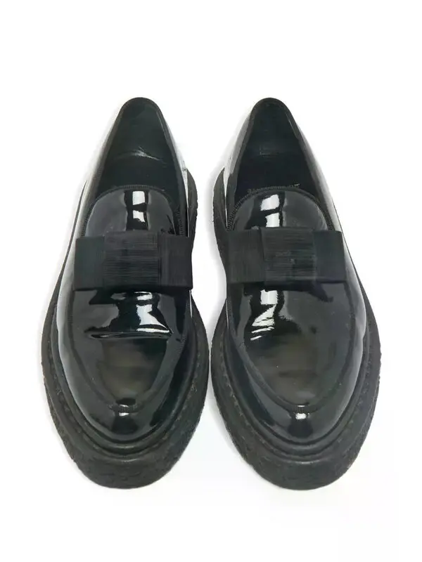 Saint Laurent Bow-detail Platform Loafers